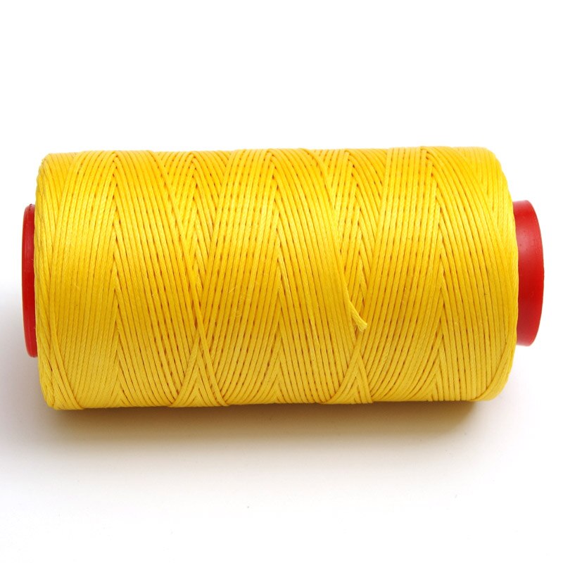 Yellow 250 Meter 1mm Flat Waxed Wax Thread Cord Se... – Grandado