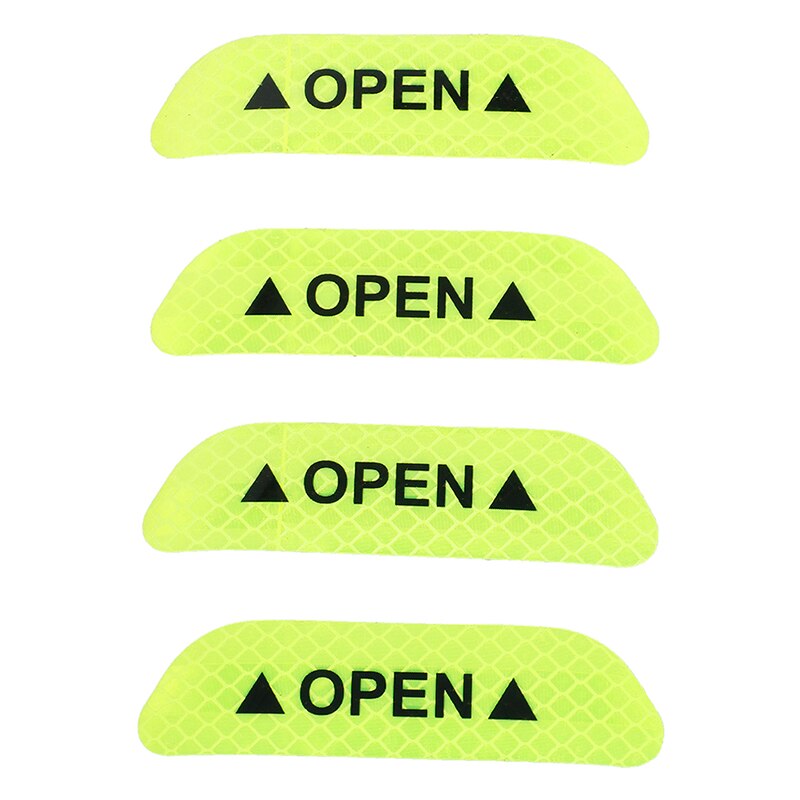 4x Fluorescent Green Car Door Open Sticker Reflect... – Grandado