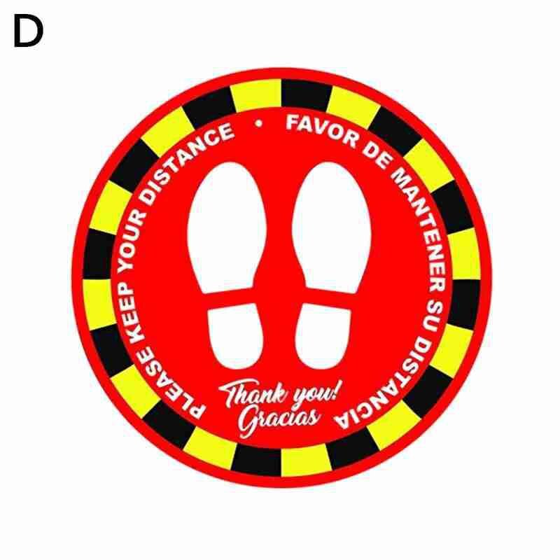 PVC Social Distancing Floor Decals Safety 6 Sticke... – Grandado