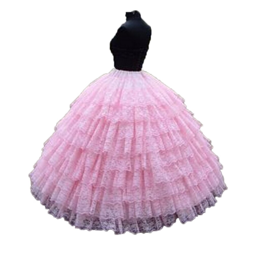 9 layers Pink lace ball gown petticoat Underwear W... – Vicedeal