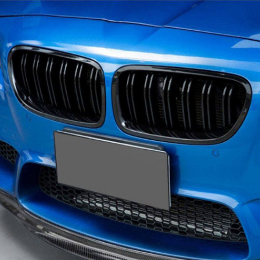 Pair Dual Front Grille Cover Insert Grill Trim For... – Grandado