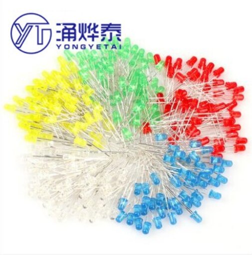 YYT 100PCS 5mm LED bulb Light-emitting diode LED c... – Grandado