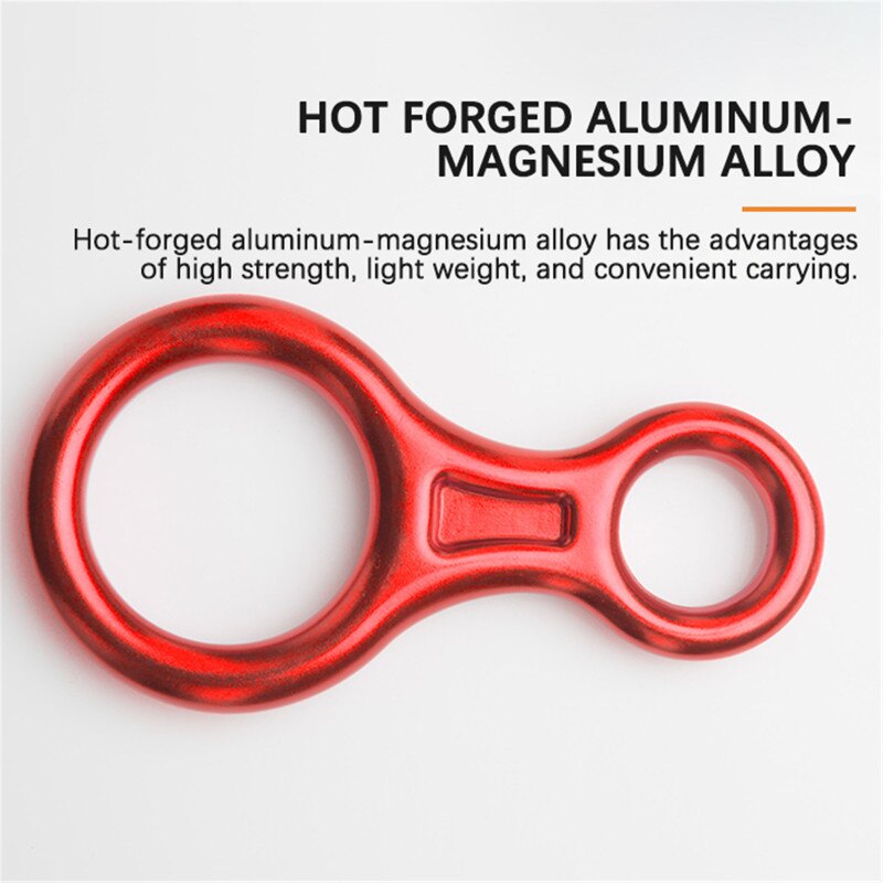 Rock Climbing Descender 35KN Figure 8 Word Rope De... – Grandado