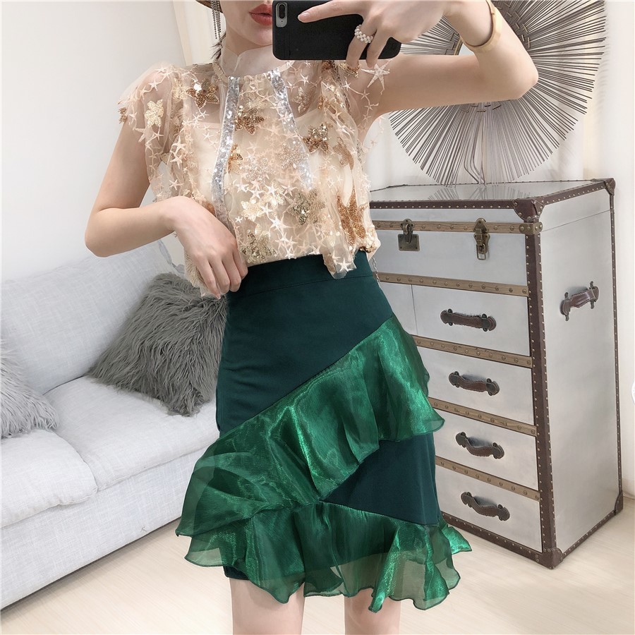 3 Piece Set Summer Luxury Shinny Sequins Suits Ruf... – Grandado