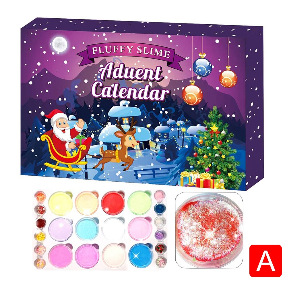 24pcs/set Slime Advent Calendar Christmas Countdow... – Grandado