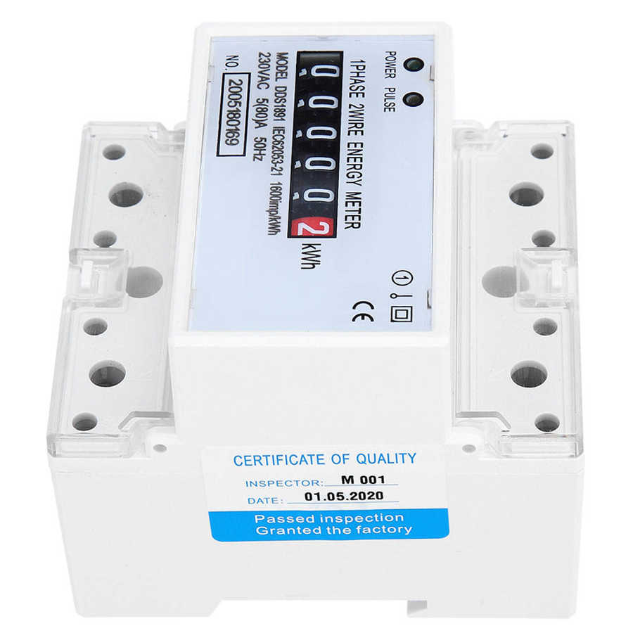 Power meter Single Phase Meter DDS1891 High Accura... – Grandado