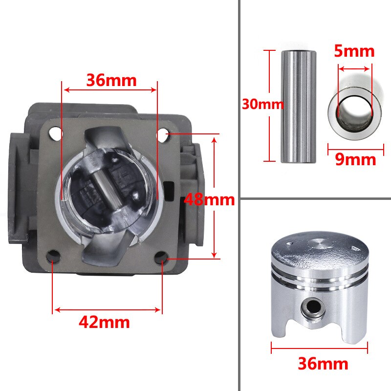 Cmcp Grasmaaier Cilinder Zuiger Kit Set Voor TL33 ... – Grandado