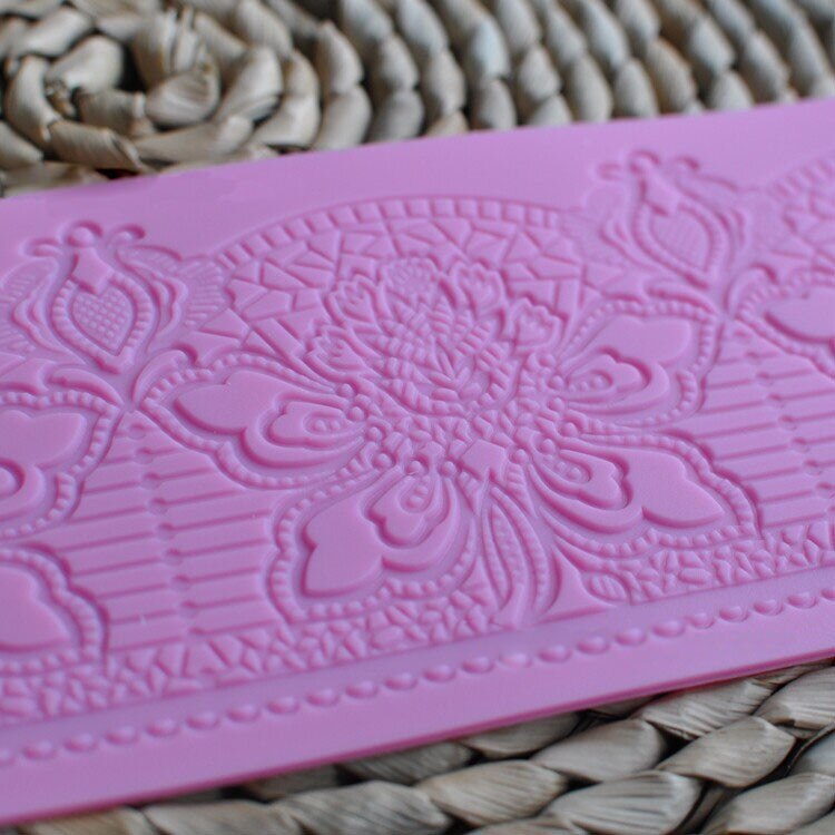 sugar icing lace silicone mat baking silicone mold... – Vicedeal