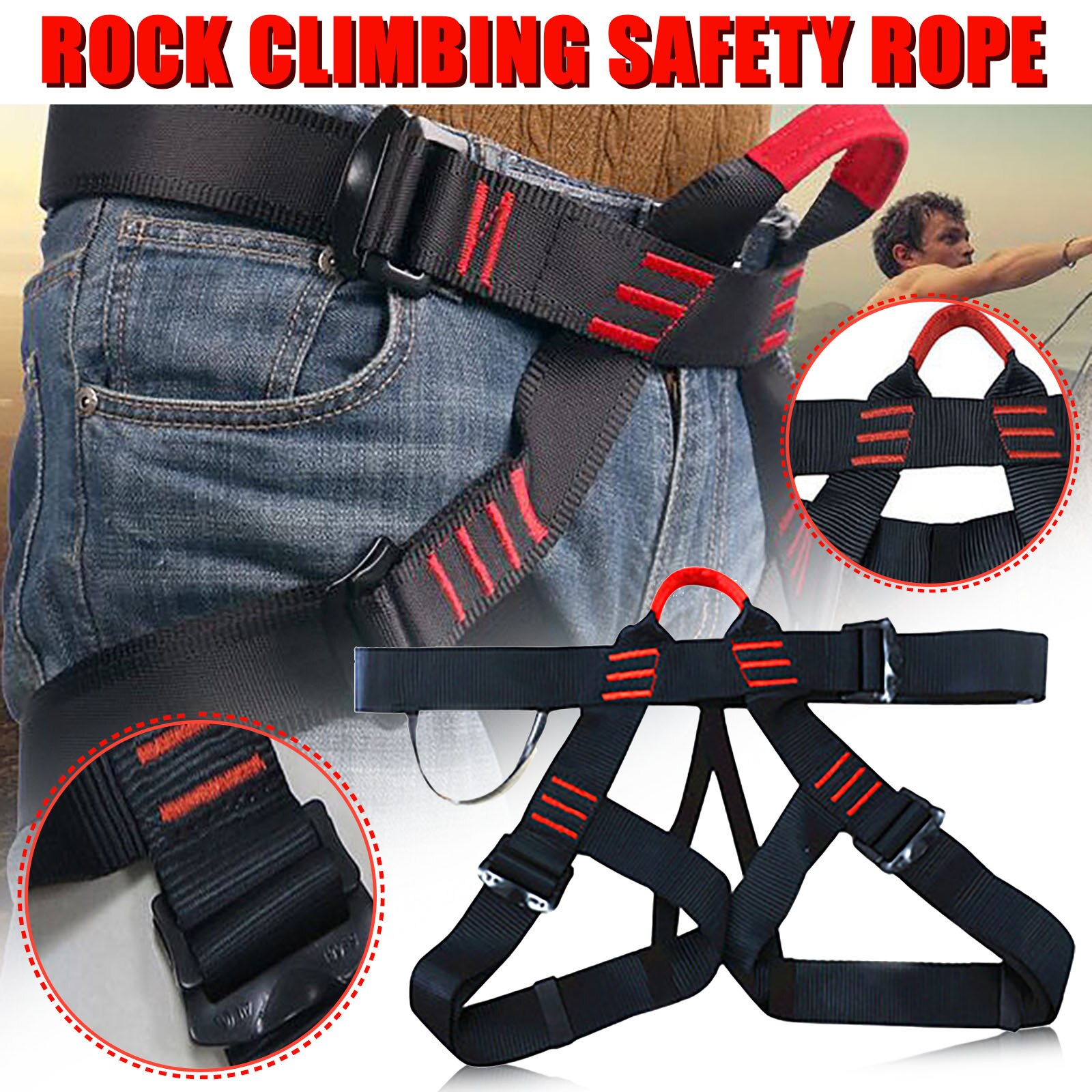 Half-point Seated Downhill Seat Belt Climbing Thre... – Vicedeal