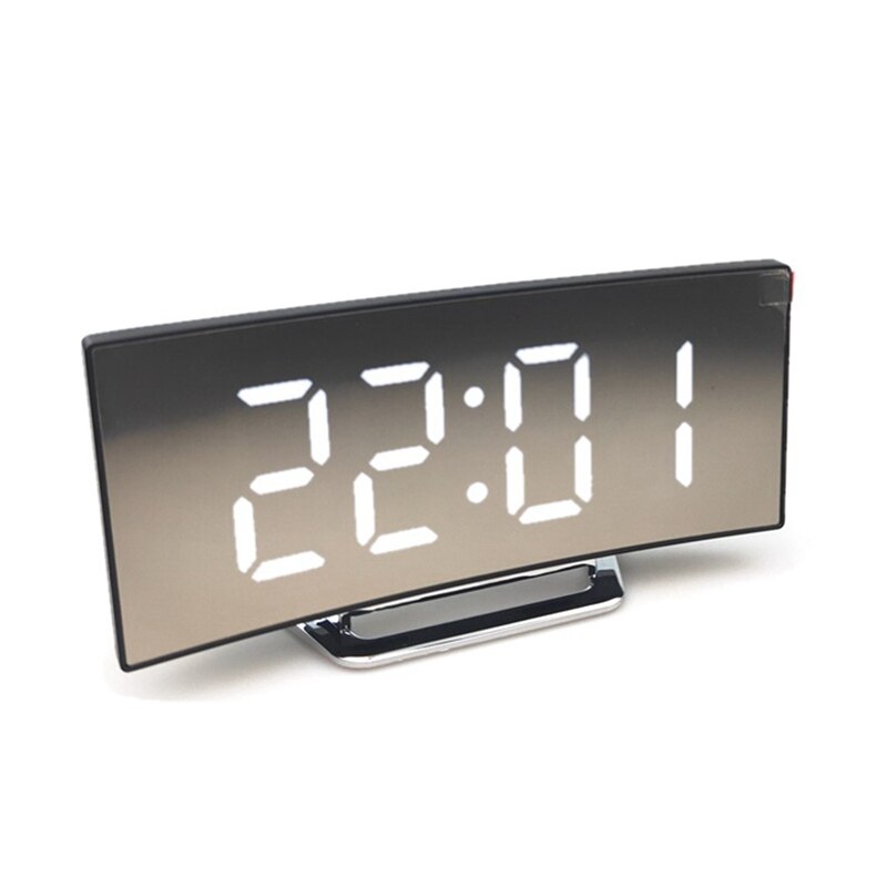 Digital Alarm Clock,Desk Table Clock,Curved LED Sn... – Grandado