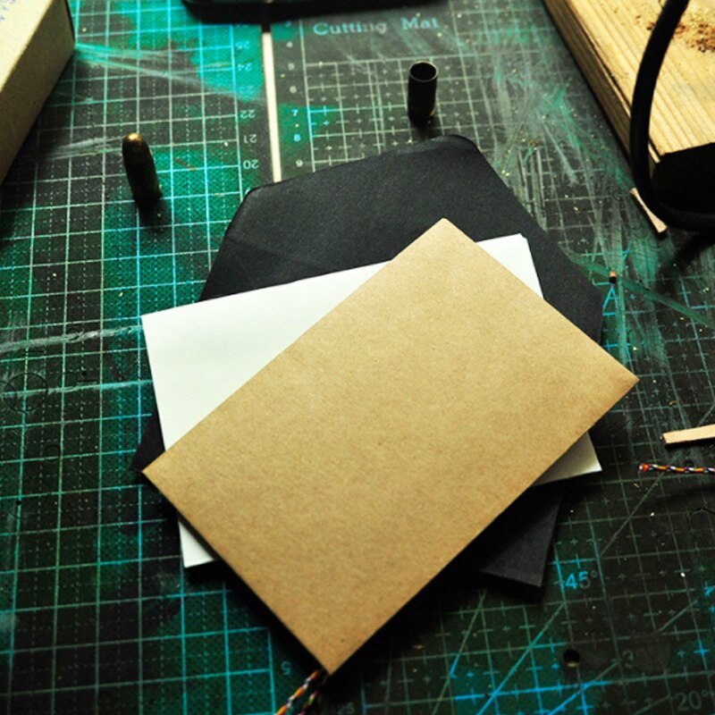 40pcs Envelopes Kraft Paper White Black Blank Wind... – Grandado