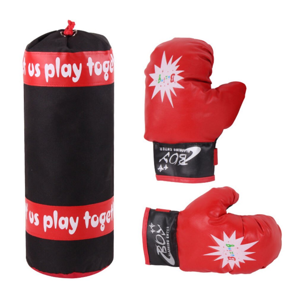 1pair Kids Toys Boxing Gloves Kit Punching Bag Edu... – Vicedeal