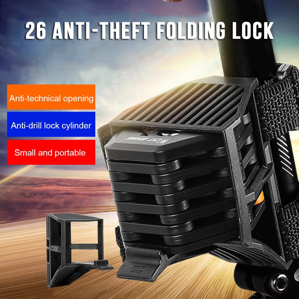 Folding Bike Lock Padlock Anti-Theft Folding Lock ... – Vicedeal