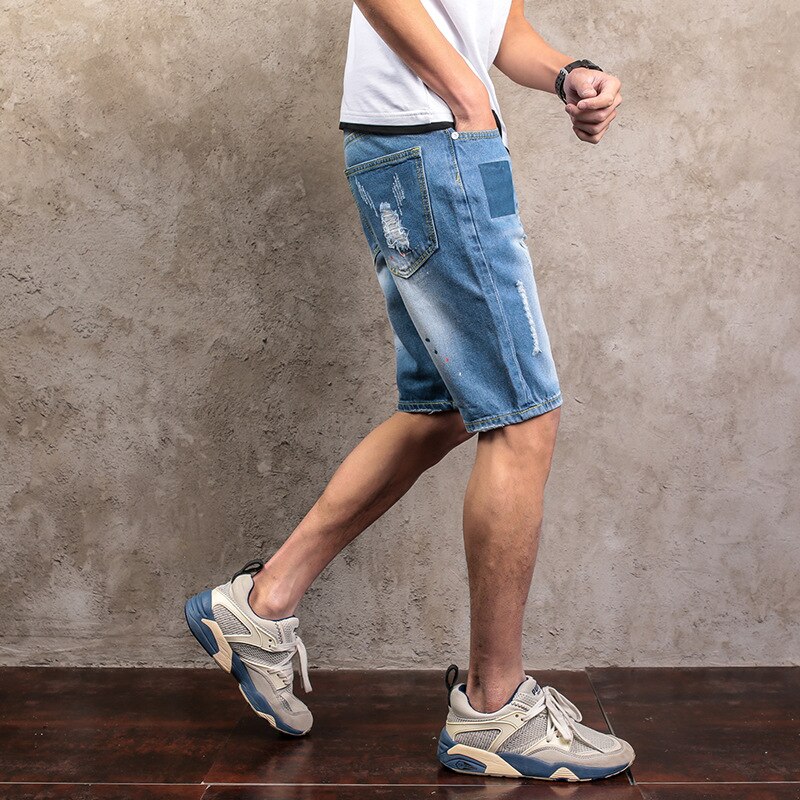 zomer mode toevallige mannen shorts gat Denim shor... – Grandado