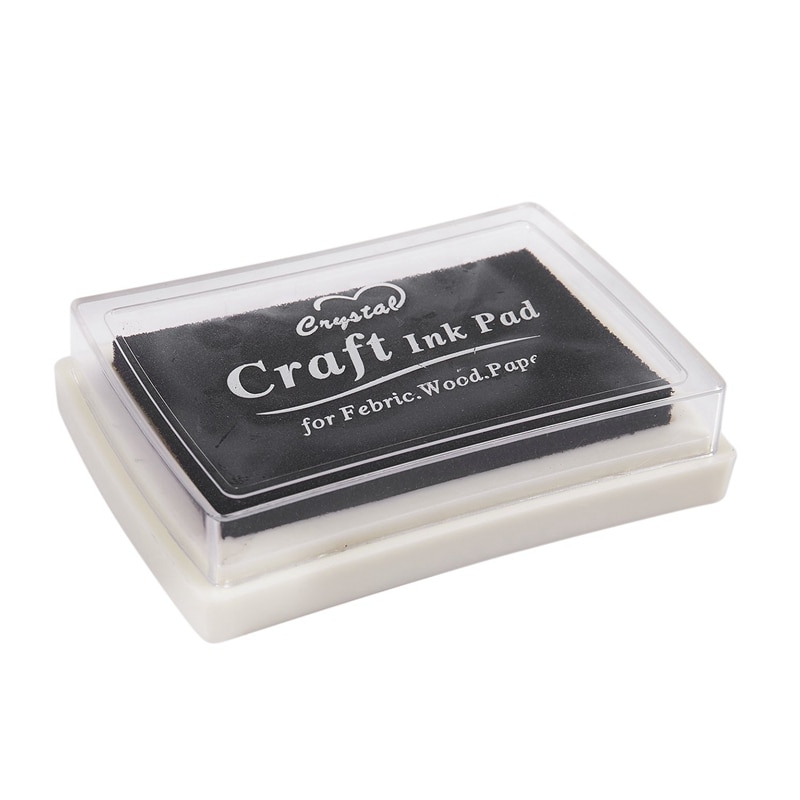 1Pc Black Ink Pad Stempelkussen Rubberen Stempel V... – Vicedeal