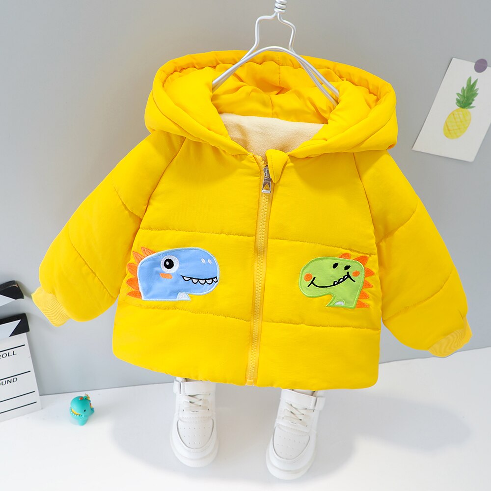 Hooded Cartoon Baby Kids Coats Toddler Girls Zippe... – Grandado