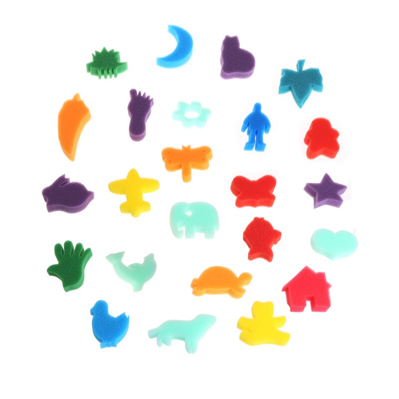 24Pcs Spons Set Kinderen Kids Art Craft Schilderen... – Vicedeal