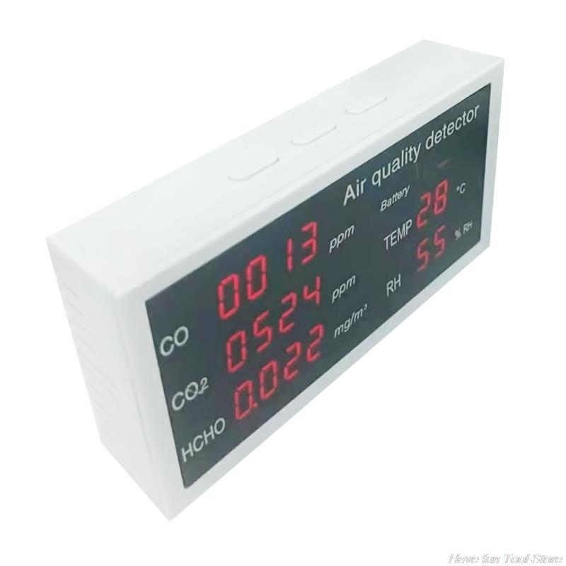 5-in-1 Indoor Air Sensor HCHO/TVOC/AQI/CO / CO2 Me... – Grandado