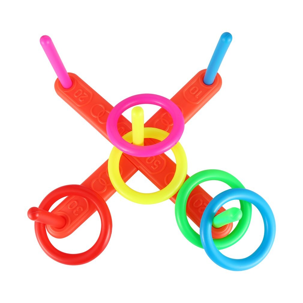 Funny Kids Outdoor Sport Toys Hoop Ring Toss Plast... – Grandado