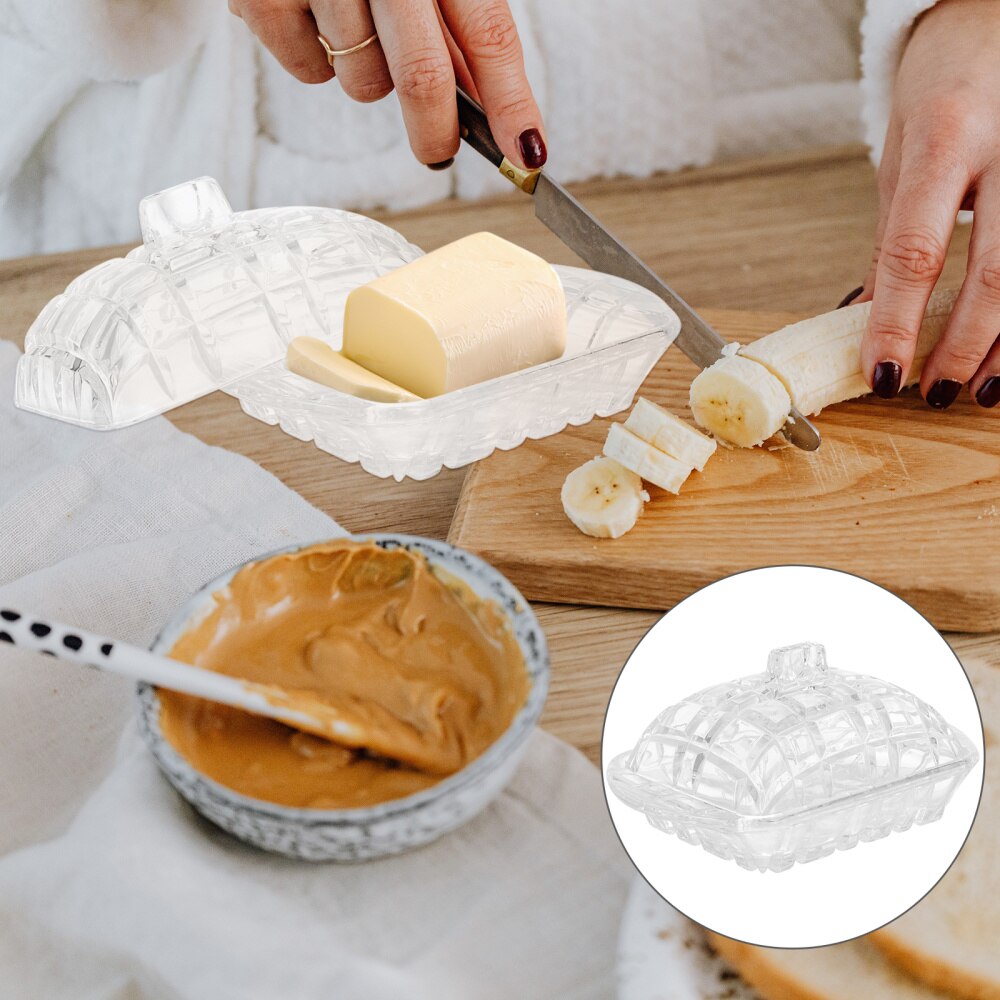 Glass Butter Dish Food Holder Beef Tallow Dish Des... – Grandado