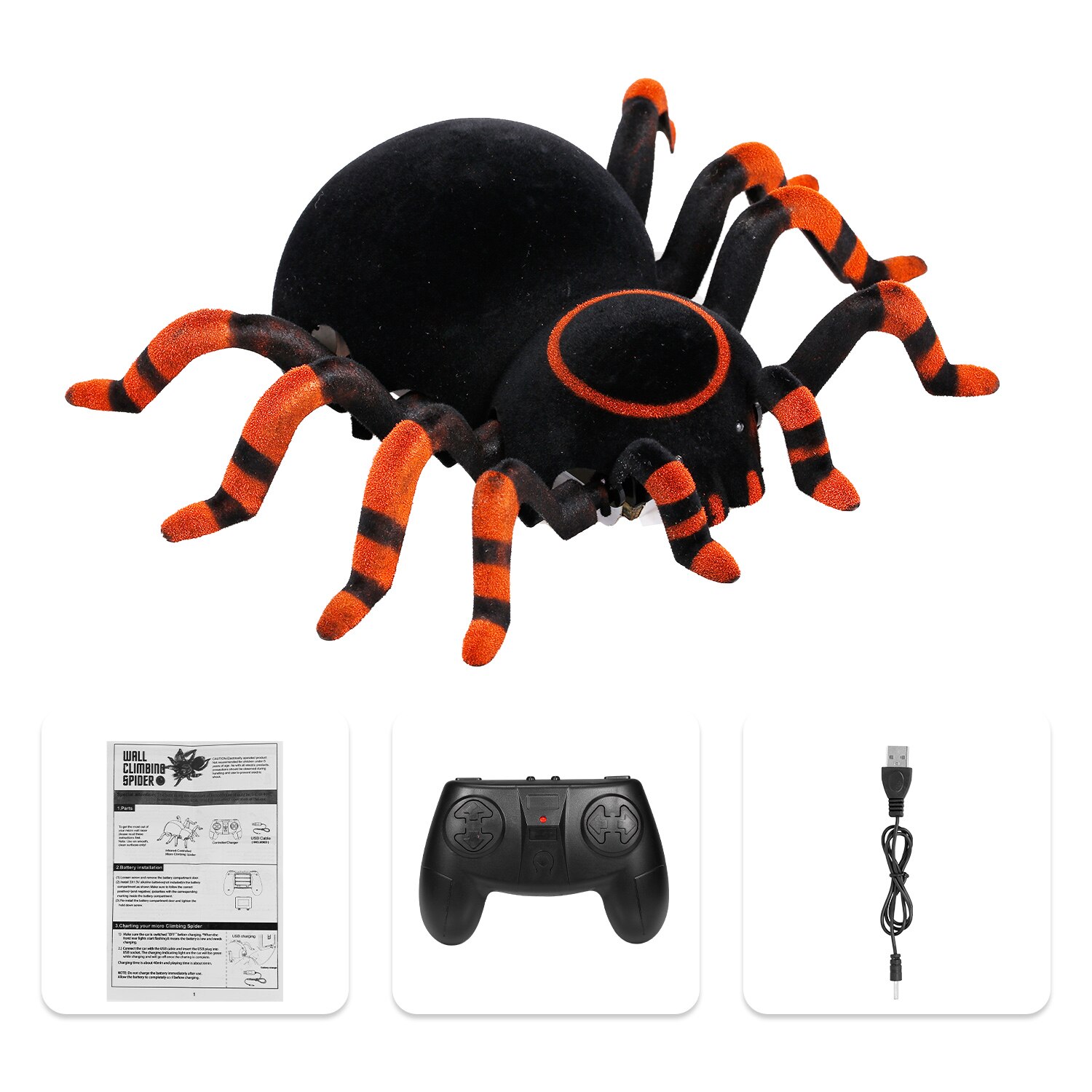 Wall Climbing Spider Remote Control Toys Infrared ... – Vicedeal