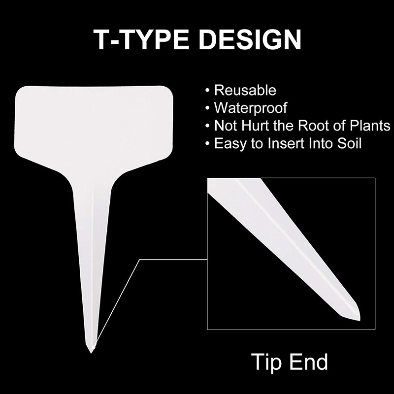T-Shaped Ground Insert Label Gardening Label Garde... – Vicedeal