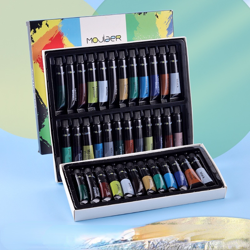 12 Colors 24 Colors 12ml Acrylic Paint Set Christm... – Grandado