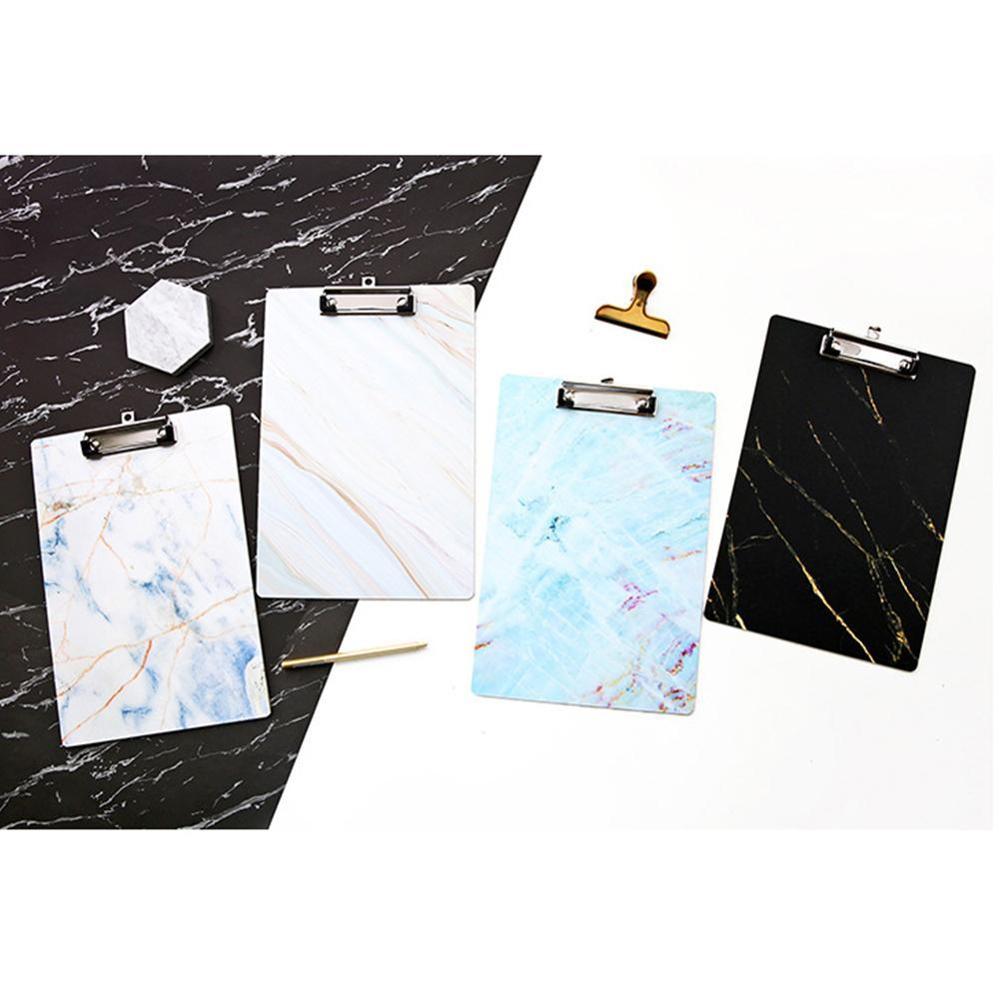 A4 Marble Clipboard Clip FileFolder Writing Pad Co... – Vicedeal