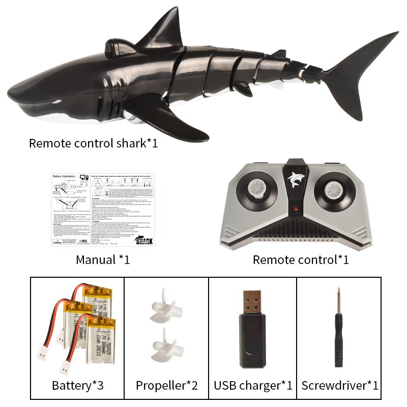 Very fun Remote control shark Water toys 2.4GHz wi... – Grandado