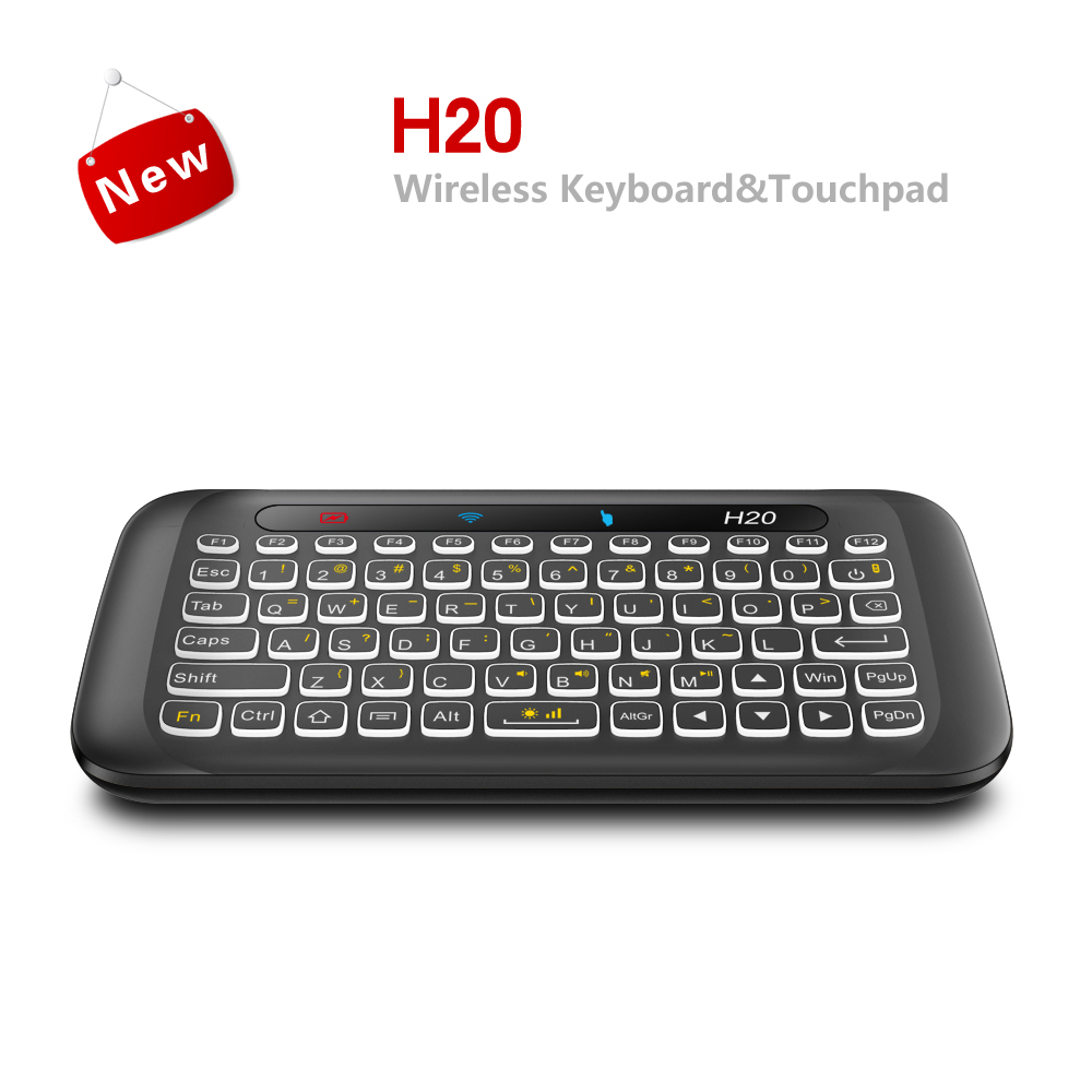 MRSVI H20 Mini Wireless Keyboard Backlight Touchpa... – Grandado