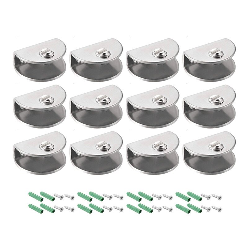 Glass Shelf Brackets - Adjustable Stainless Steel ... – Vicedeal