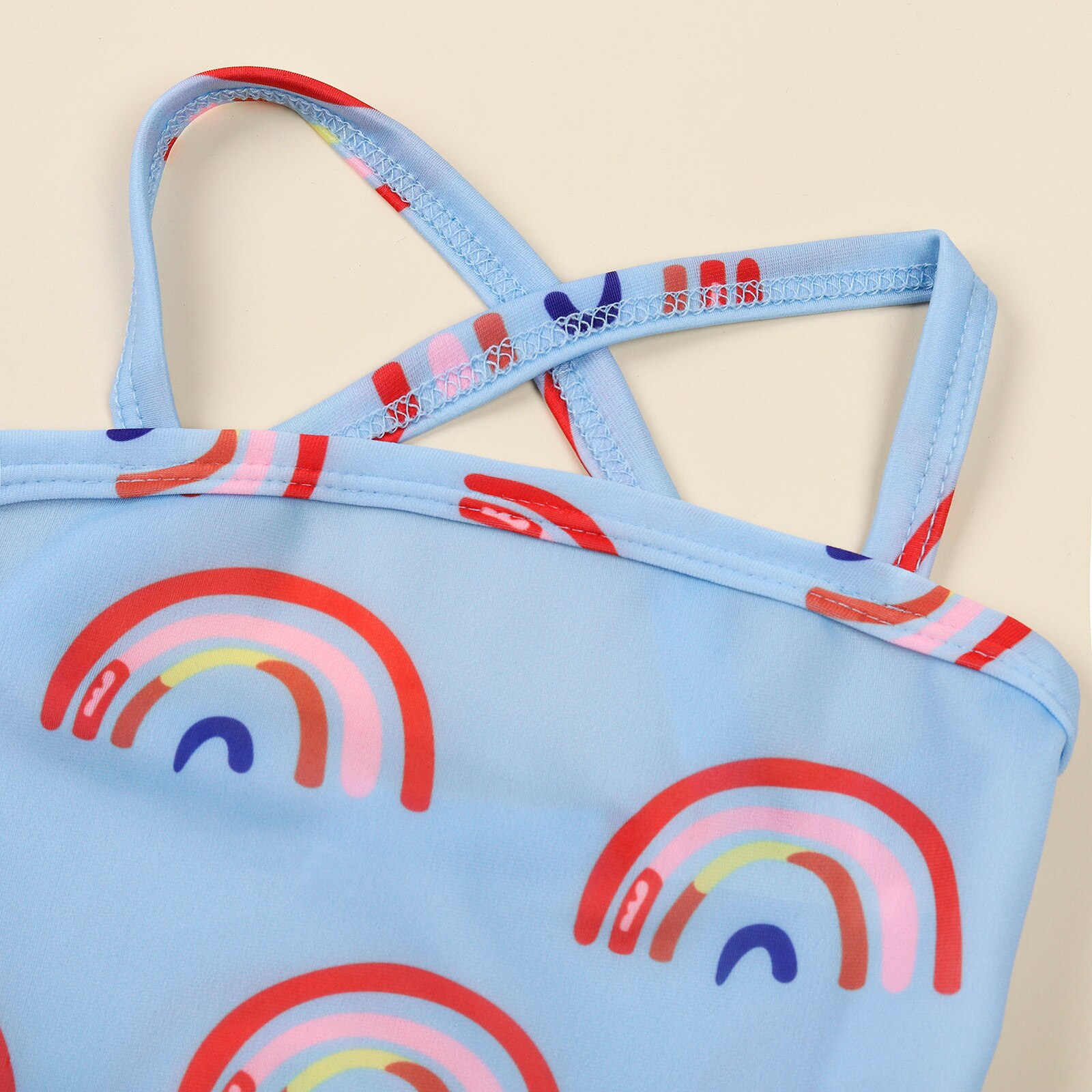 Toddler Kids Baby Girls Swimsuit Rainbow Bikini On... – Grandado