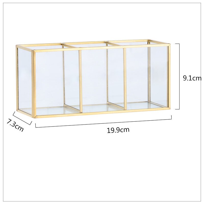 Metal Home Storage Organizer Tray Multi Cells Gold... – Grandado
