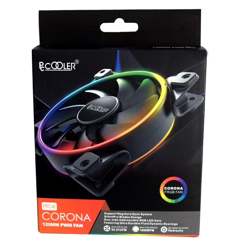 Pccooler 120mm Double HALO 3PIN RGB 4PIN PWM Quiet... – Grandado