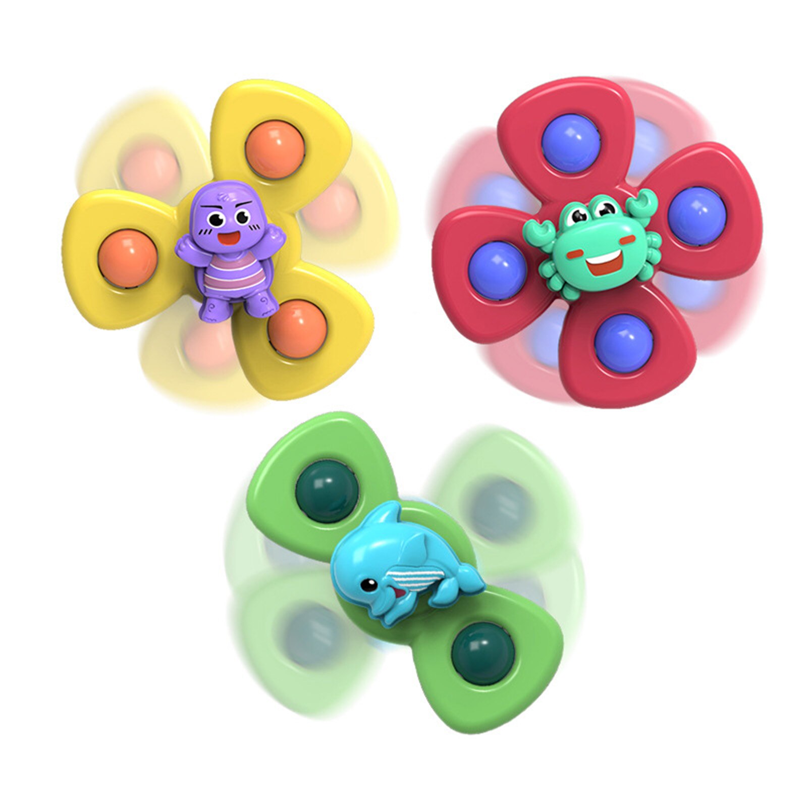 3PCS Baby Toy Spin Sucker Spinning Top Spinner Toy... – Vicedeal