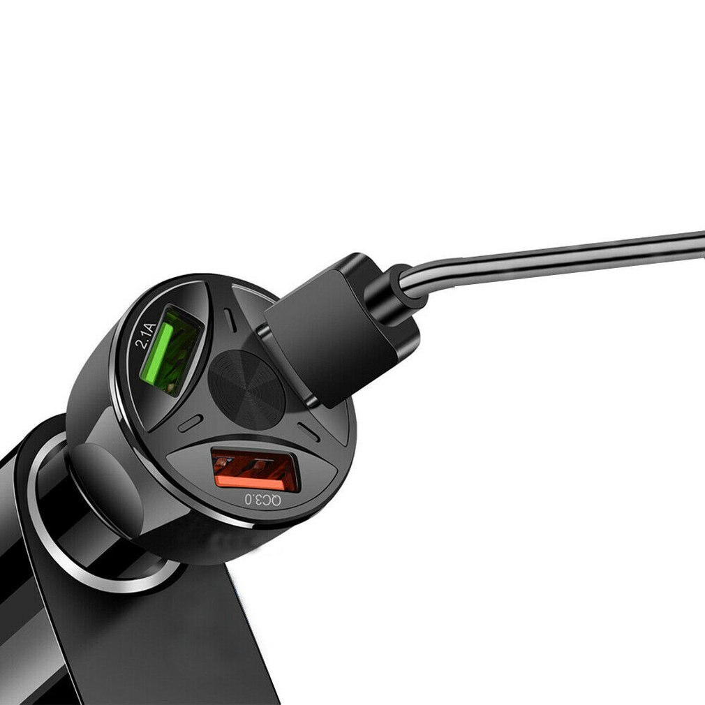 Qc 3.0 Fast Charging USB Three-port Car Charger Pr... – Grandado