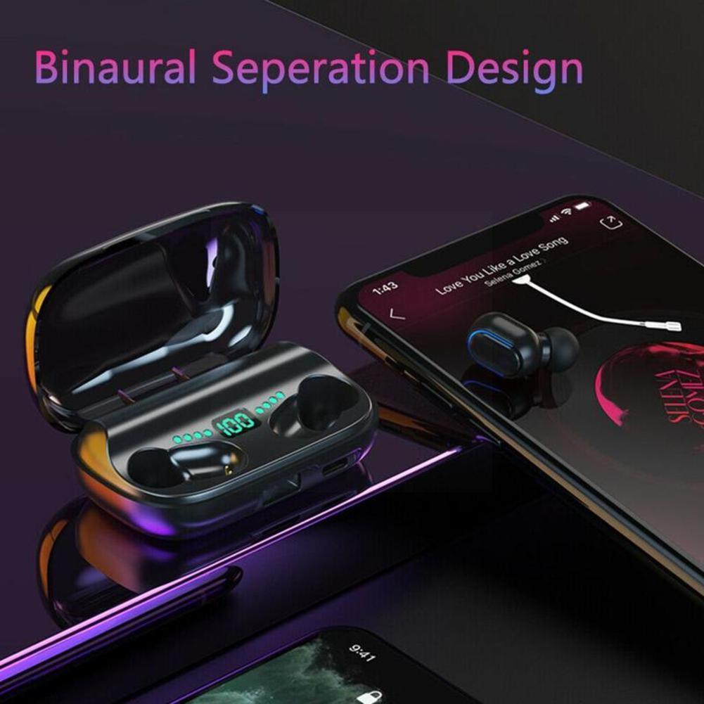 Draadloze Oordopjes Bluetooth5.0 Hoofdtelefoon Met... – Grandado