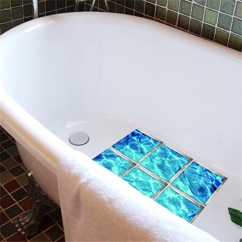 6pcs/set Anti Slip 3D Bathtub Stickers Waterproof ... – Vicedeal