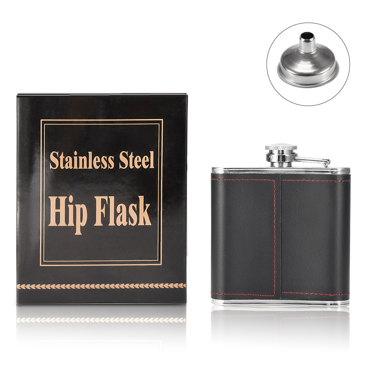 Flachmann Edelstahl Adler Stahl Material 6 unzen L... – Grandado