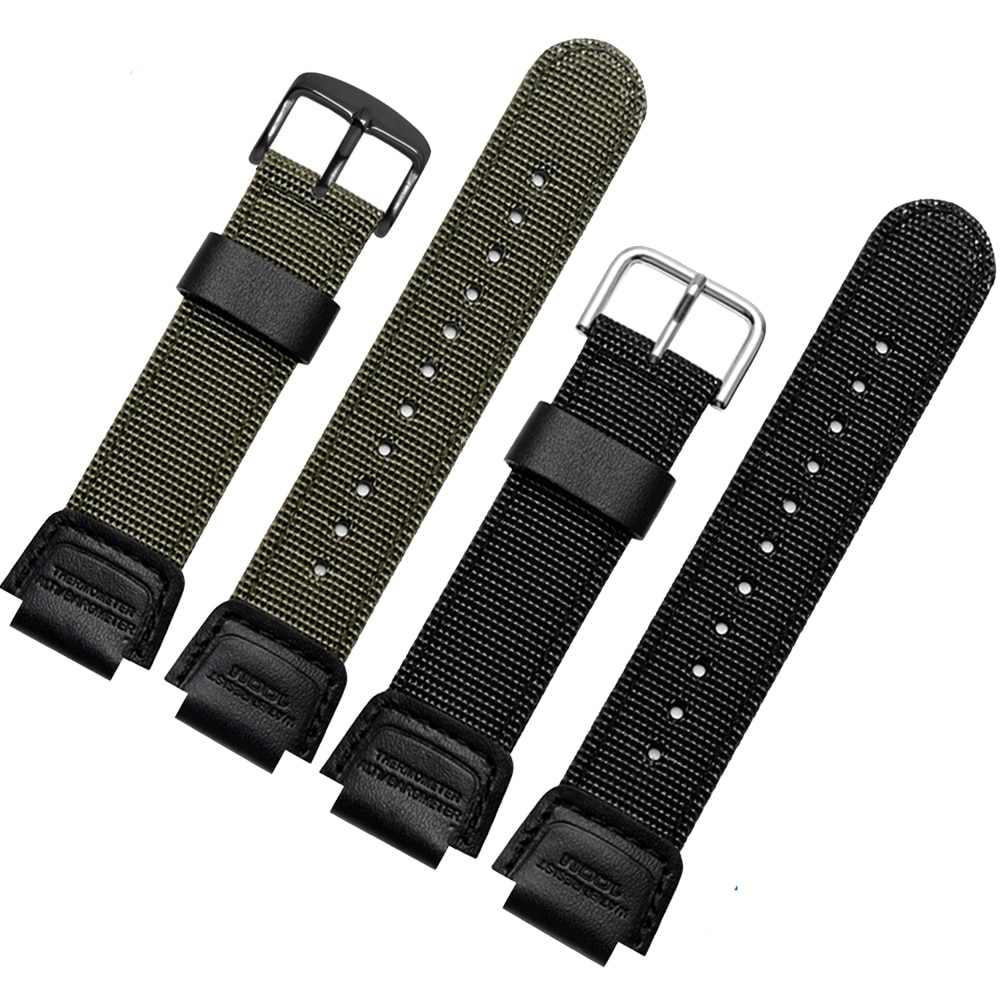 18mm Nylon Canvas Watch Strap for Casio SGW-300/40... – Grandado