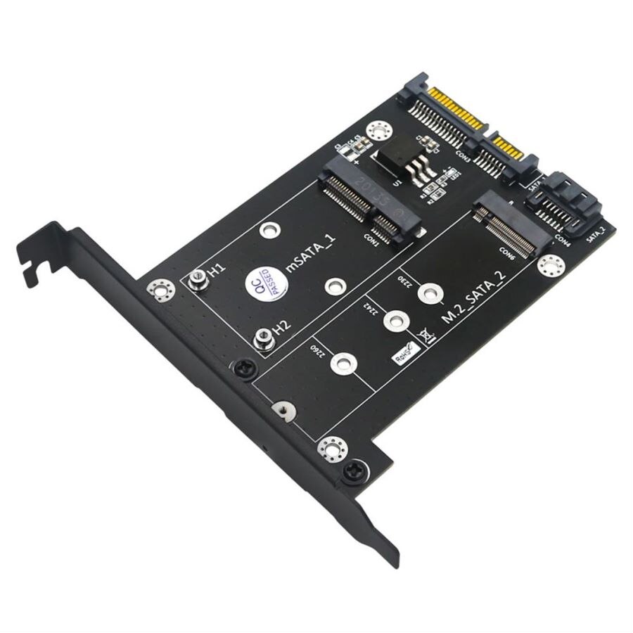 Msata/M.2 Ssd Dual SATA3 Converter Adapter Card 2 ... – Vicedeal