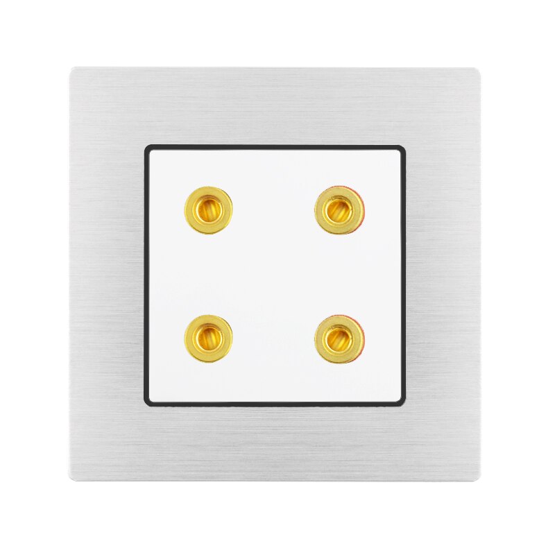 Muur Audio Outlet Ingebed Socket Terminals Dubbele... – Vicedeal