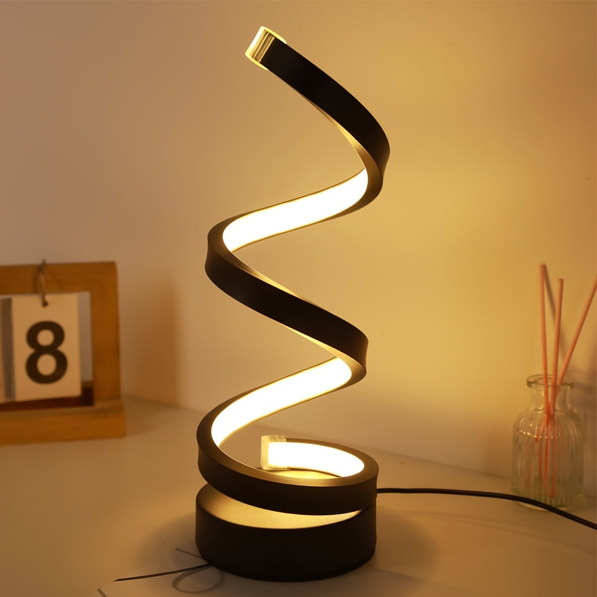 Led-bordlampe moderne minimalistisk dæmpbar spiral... – Vicedeal