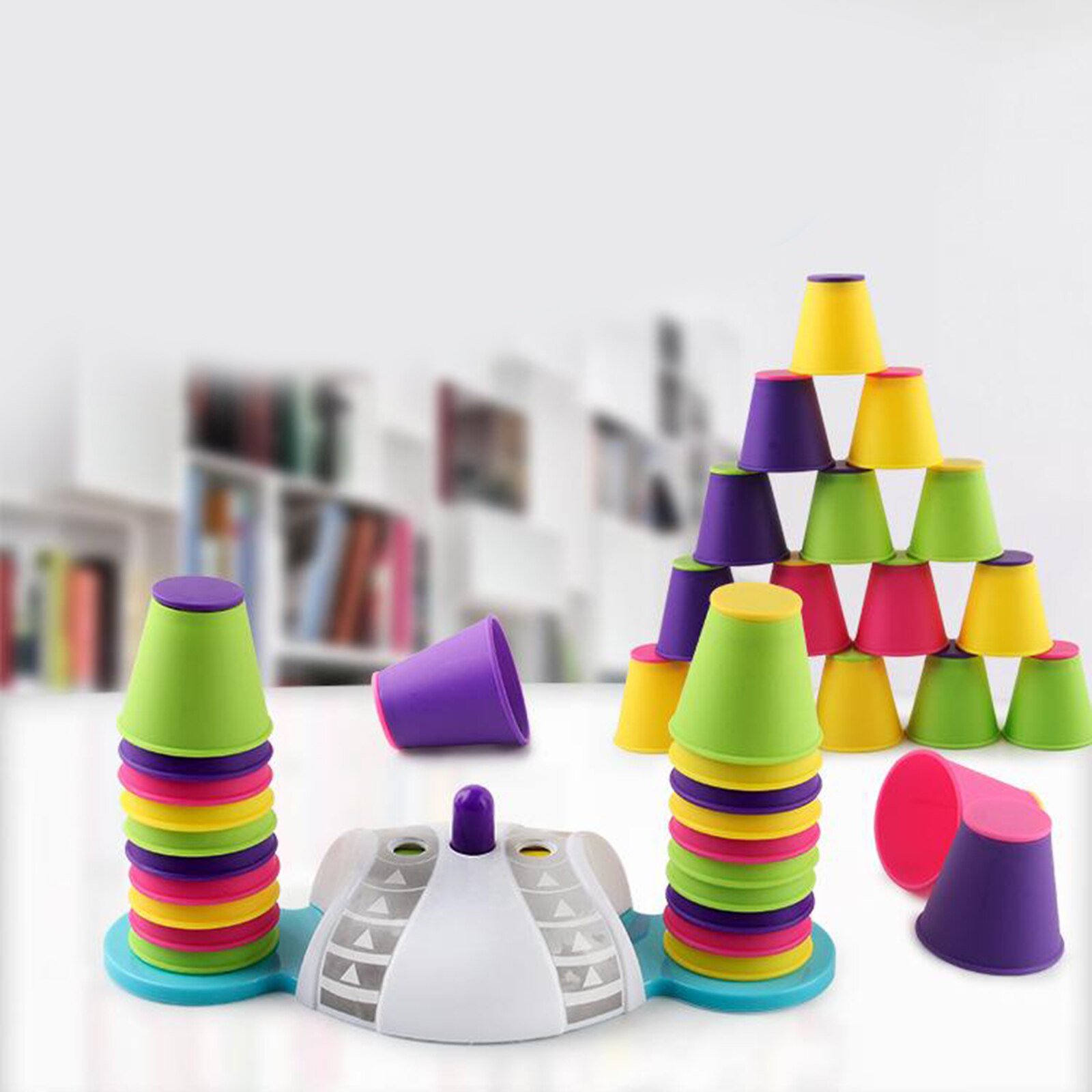 32Pcs Plastic Rainbow Nesting Stacking Cups Cup To... – Grandado