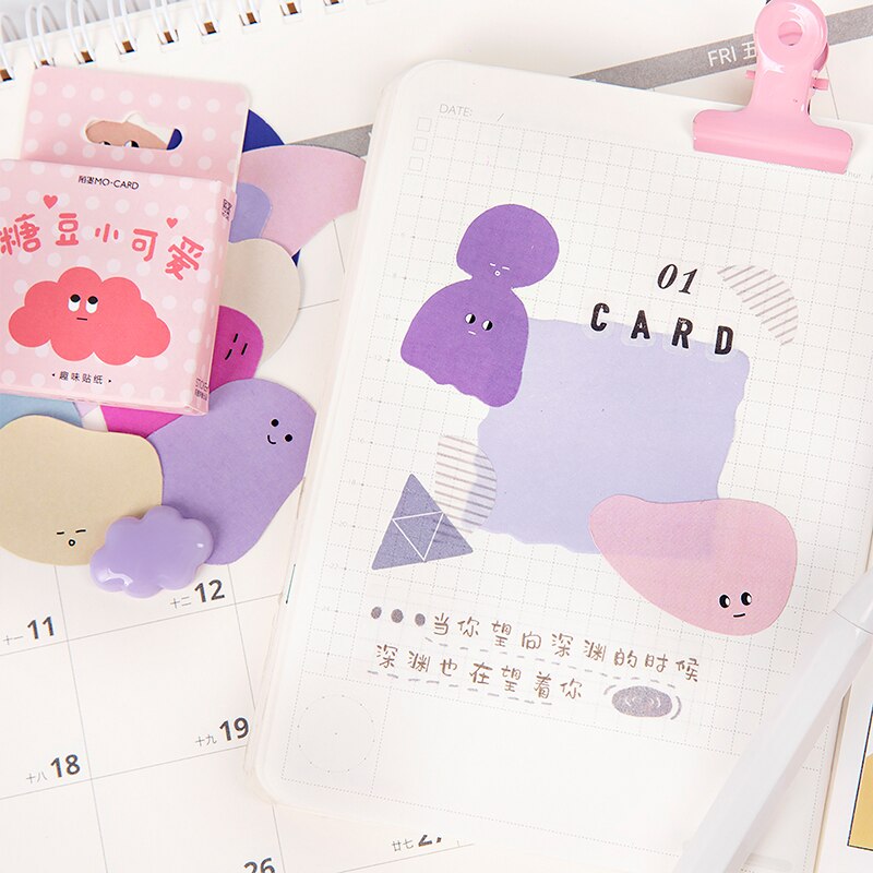 45 pcs/box Cute candy beans stickers adhesive pape... – Grandado