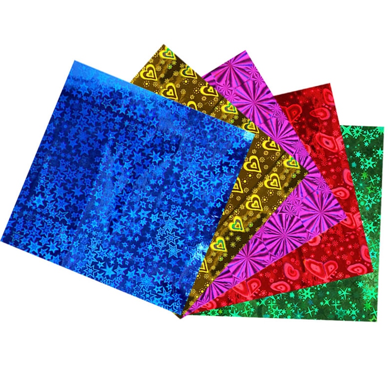 180sheets 5 colors 7/10/15cm Single Side Kids Holo... – Grandado