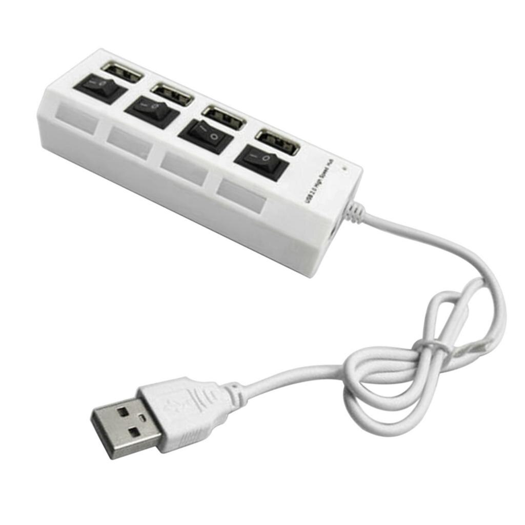 4 Ports USB 2.0 Expansion Splitter Hub with Indivi... – Vicedeal