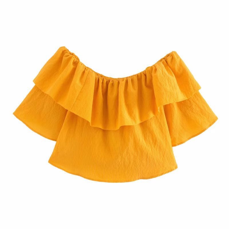 H.SA Summer Sexy Blouses Slash Neck Off the Should... – Grandado