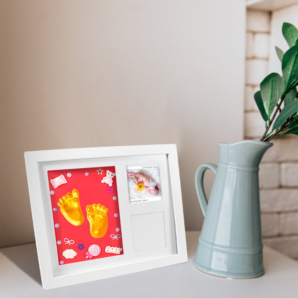 1 Set Handprint Photo Frame Clay Picture Frame Foo... – Grandado