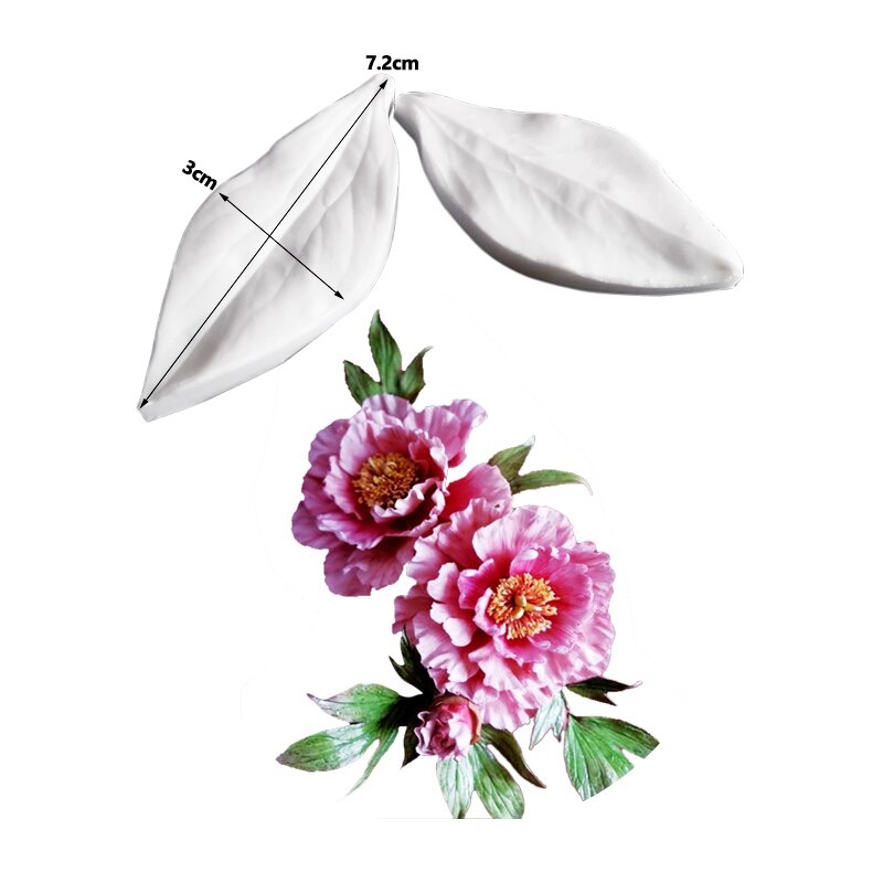 Peony Flower Leaf Flower Veiners Silicone Mold Fon... – Vicedeal